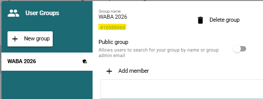 User groups | SnapPlus V3 Help